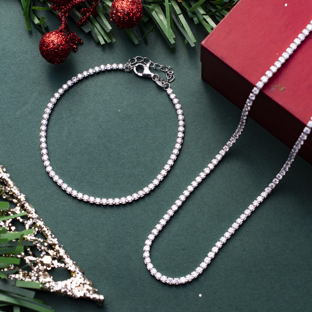NIGHT OUT NECKLACE SET IN S925 SILVER - Chamathka Jewellers